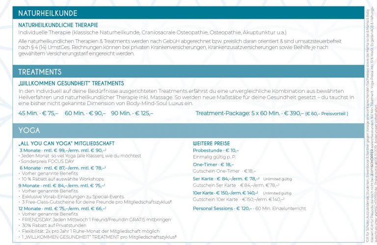 NEU, NEU, NEU – Timetable & noch mehr Benefits für dich! - atemSCHÖPFER